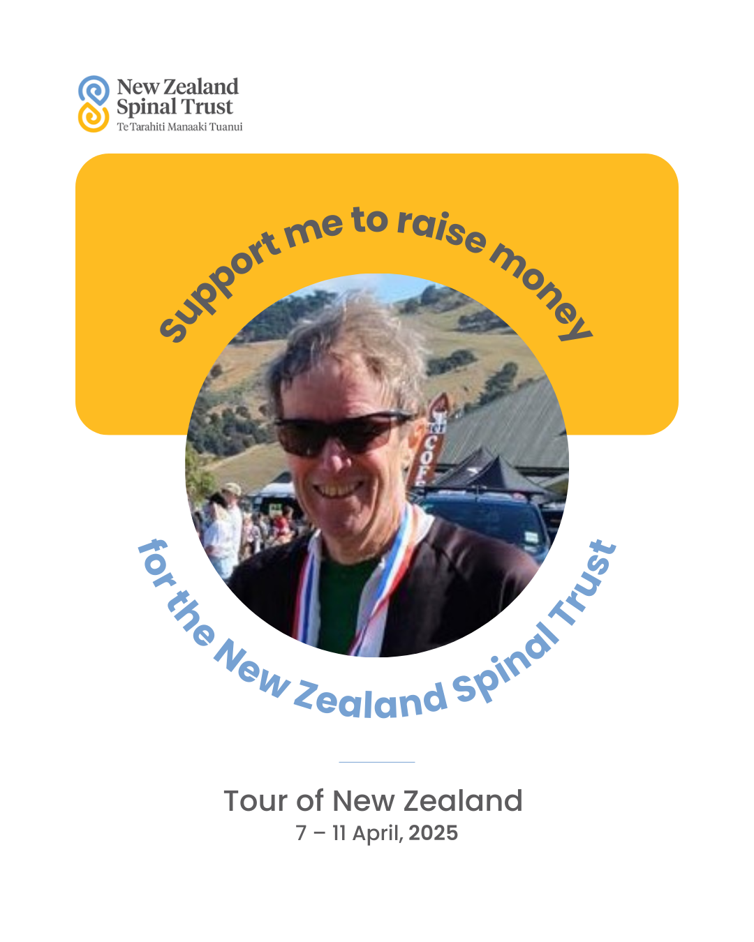 David Manhire | Raising money for the NZ Spinal Trust in the Tour of NZ